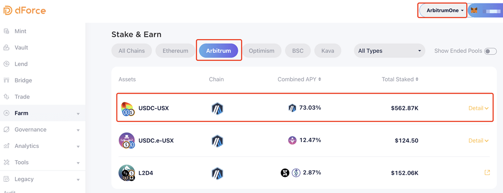 Arbitrum STIP Campaign - Tutorial for Curve LP - dForce